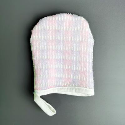 China Double Side Microfiber Reusable Makeup Remover Mitts for sale