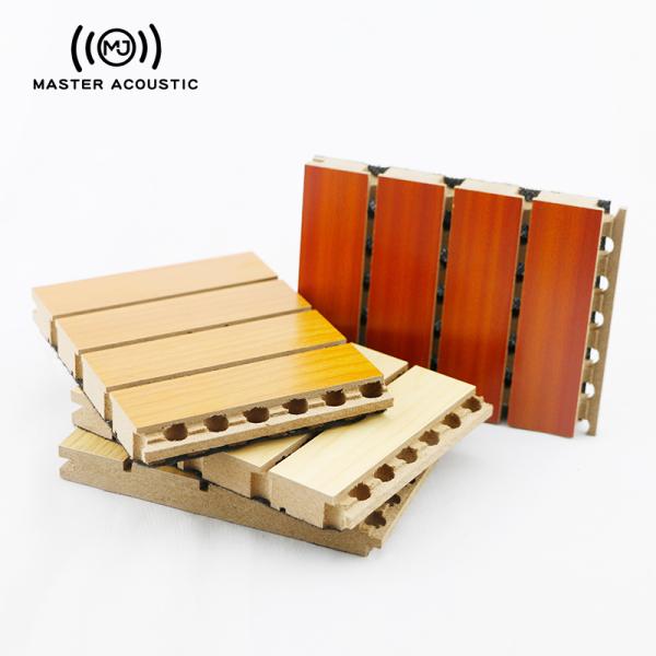 Quality Modern Grooved Acoustic Panel Waterproof Slotted Wall Panels Eco Friendly for sale