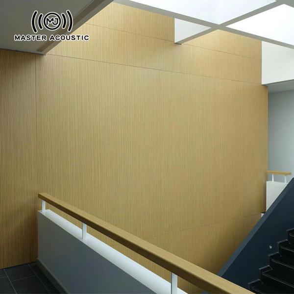 Quality Modern Grooved Acoustic Panel Waterproof Slotted Wall Panels Eco Friendly for sale