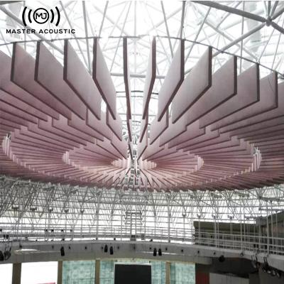 China Moisture Resistant Suspended Acoustic Baffles NRC 0.8 - NRC 1 Suspended Ceiling Baffle for sale