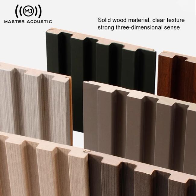 Wooden slat wall panels texture view