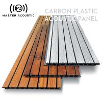 Quality NRC 0.65 - NRC 0.9 Grooved Acoustic Panel Carbon Plastic Acoustic Soundproofing for sale