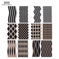 Quality Wooden Slat Acoustic Panels B1 Wall Sound Proofing Panels NRC 0.65 - NRC 0.90 for sale