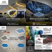 China Custom Polyester Ceiling Sound-Absorbing Panels for Offices for sale