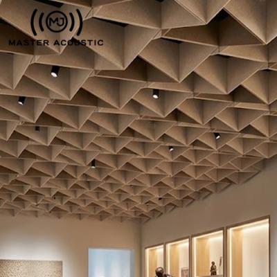 China Decorative PET Ceiling Sound Absorbing Panels for Modern Office Ceilings for sale