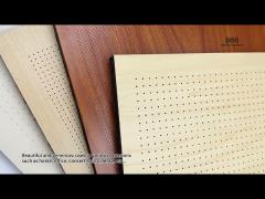 12mm / 15mm / 18mm thickness perforated wood acoustic panels decorative wooden perforated panels