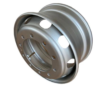 Cina Truck Vacuum Steel Rims 8.25*22.5 With 11R22.5 Tires Load Car Truck With Wheels Trailer Steel Rims in vendita