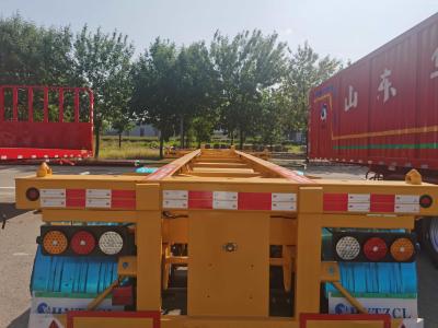 Cina 2 assi 20ft 40ft rimorchio scheletrico contenitore rimorchio scheletrico trasportatore in vendita