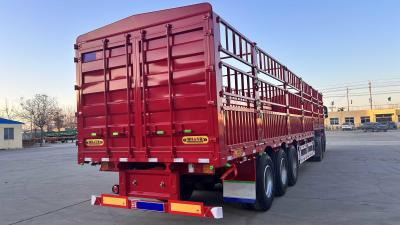 Cina Heavy Duty 40ton 50ton Cargo Semi Trailer 3  Axles Fence Cargo Semi Trailer in vendita