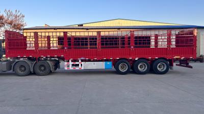 Cina Heavy Duty 40ton 50ton Cargo Semi Trailer 3  Axles Fence Cargo Semi Trailer in vendita