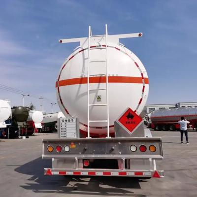 Cina 3 Axle 42000 45000 Liters Aluminum Carbon Steel Oil Tanker Fuel Tank Semi Trailer  Oil Tank Truck Trailer in vendita
