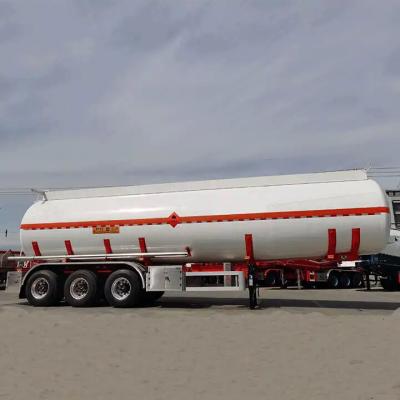 Cina 3 Axle 42000 45000 Liters Aluminum Carbon Steel Oil Tanker Fuel Tank Semi Trailer  Oil Tank Truck Trailer in vendita