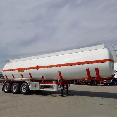 Cina 3 Axle 42000 45000 Liters Aluminum Carbon Steel Oil Tanker Fuel Tank Semi Trailer  Oil Tank Truck Trailer in vendita