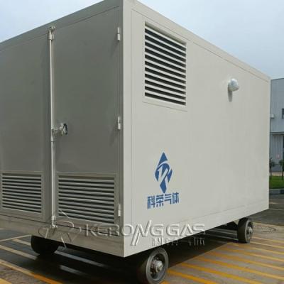 China Mobile Container Trailer Type Membrane Nitrogen Generator For Oil And Gas for sale