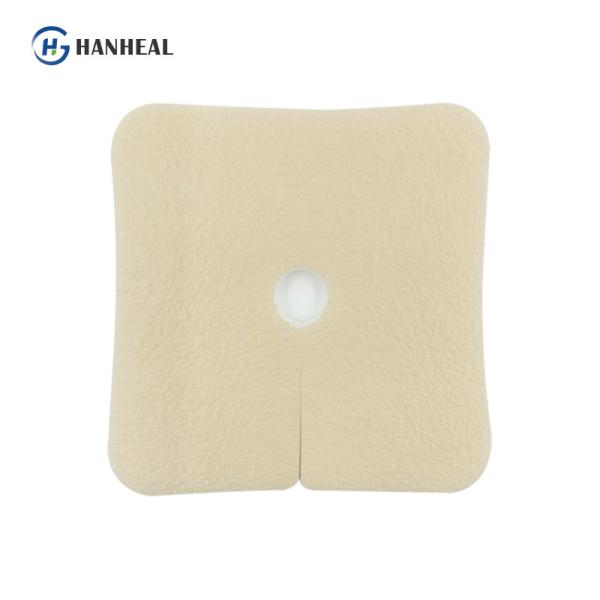 Quality High Absorbency PU Laminated Foam Dressing With Hole Non Adhesive 7x10cm 9x10cm for sale