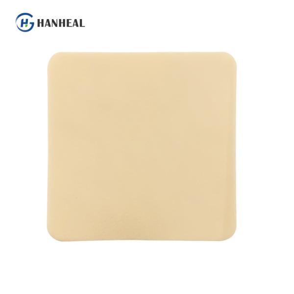 Quality Excellence Absorbent Silicone Foam Wound Dressing No Border 10x10cm For Wound Care for sale