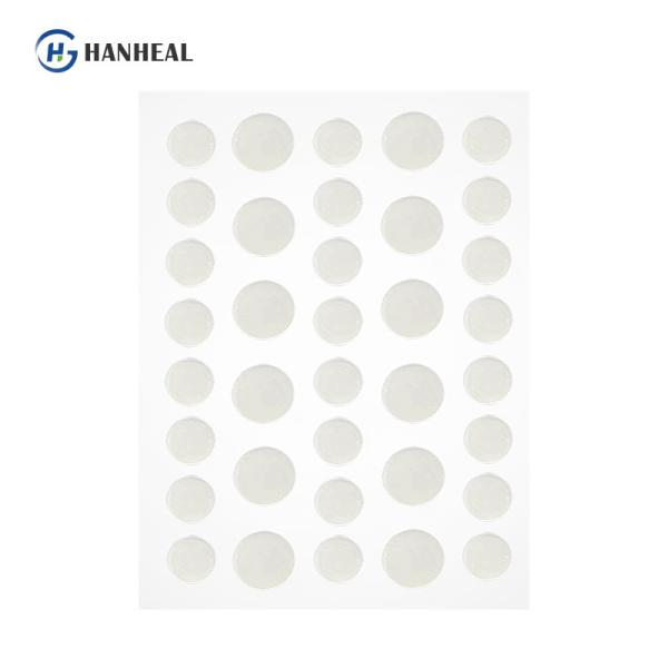 Quality 12 Dots 0.3mm Invisible Hydrocolloid Pimple Patch For Acne Treatment EO Sterility for sale