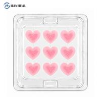 Quality Custom Pink Heart-Shaped Dissolving Microneedle Acne Patch Hydrocolloid for sale