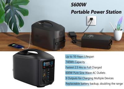 China OEM Auto Lithium Draagbare Power Station 600w 12V 10A Te koop