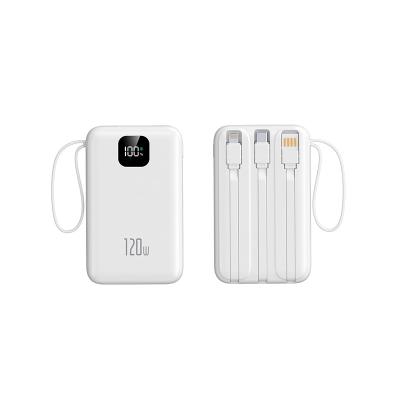 China Durable 4 In1 Built In Cables 10000mAh Power Bank with Universal Socket Standard for sale