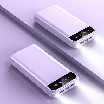China 20000mah Dual USB Power Bank LED Display Portable Charger Large Capacity Custom Logo for sale