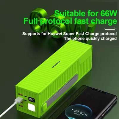 Cina PD22.5W Fast Charging ABS Power Bank 100000mAh Big Capacity Station per Notebook Laptop Triple Type C Otto USB in vendita