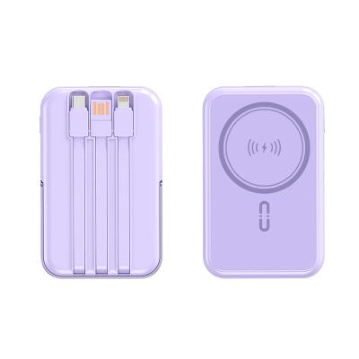 China Customized Logo 10000mAh Wireless Fast Charge Powerbank with Magnetic Design en venta