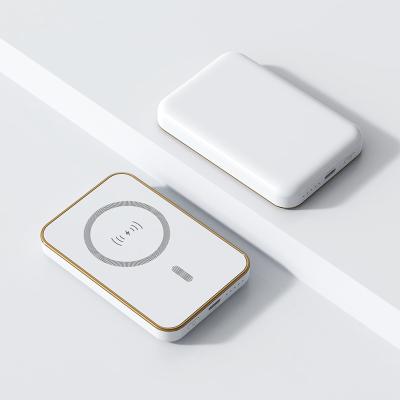 Cina 5000mAh di ricarica veloce ABS caricabatterie wireless Power Bank per cellulari 2024 Ultimo design in vendita