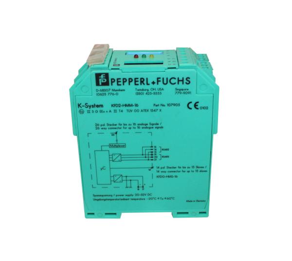 Quality 16 Channel IP20 Pepperl Fuchs Safety Barrier HART MUX Primary Module KFD2-HMM-16 for sale