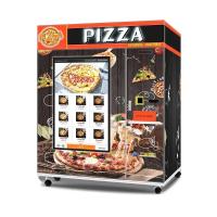 China Fully Automatic Pizza Vending Machine 2 sqm Touch Screen Multiple Flavors Self Service for sale