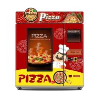 China Fully Automatic Pizza Vending Machine 2 sqm Touch Screen Multiple Flavors Self Service for sale