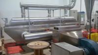 China Vibrating Fluidized Bed Dryer Food Industry Dimension Customized Energy Saving for sale