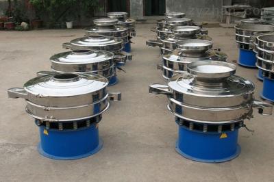 China Rotary Circular Vibrating Screen Machine Powder Coating Sieving Machine zu verkaufen