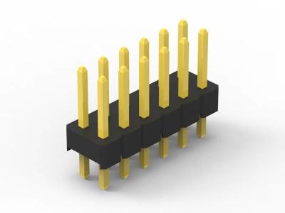 China 0.1″ inch 2.54mm Vertical (Through hole) pin header,dual row,PCB connector,board to board connector for sale