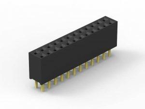 China .100” 2.54mm Vertical (Through hole) Female header,board to board PCB connectors for sale