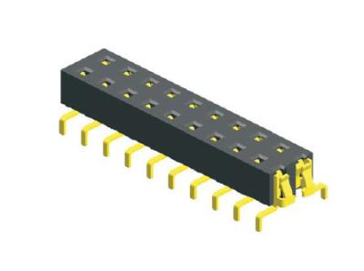 China .100” 2.54mm U-Shaped Dual Row Female header,pin headers and sockets for sale