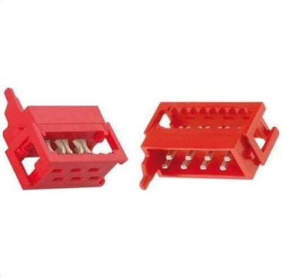 China 1.27 wire to board IDC connector,  red IDC Socket Connector Micro Match for sale