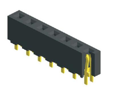 China 3.96mm pitch Female Header Connector,single row straight,PCB connector,female socket,H=8.9mm for sale