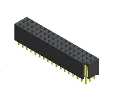 China Triple rows female header strip,2.54 mm 0.100