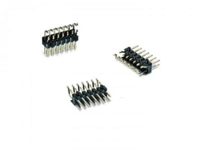 China WR-PHD 2.54mm Pin Header SMT TYPE DOUBLE ROW RIGHT ANGLE,cross with WERI part number 610 1xx 249121 for sale