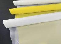 China High Elasticity White Plain Weave Screen 100 % Polyester Screen Printing 200 Mesh for sale