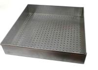 China Reusable Bbq Serving Rectangular 304 Stainless Steel Wire Mesh Trays for sale