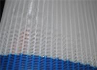 China White MSDS Polyester Mesh Belt Customized Width And Ring Diameter for sale