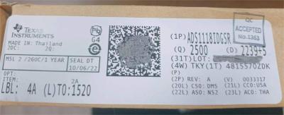 中国 標準的な元のIC ADS1118IDGSR VSSOP10 Bgaの電子部品 販売のため