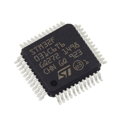 China Na microplaqueta programável STM32F031C6T6 dos circuitos integrados conservados em estoque CI do FLASH 48LQFP de IC MCU 32BIT 32KB dos microcontroladores à venda