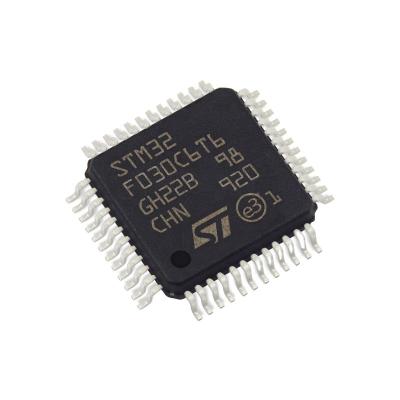 China Nos circuitos integrados eletrônicos conservados em estoque dos componants do FLASH 48LQFP de IC MCU 32BIT 32KB dos microcontroladores BGA lasca STM32F030C6T6 à venda