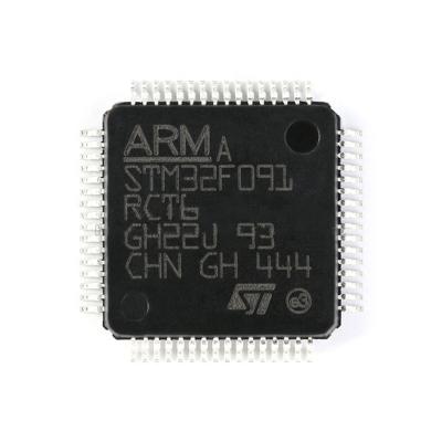 Cina FLASH 64LQFP STM32 STM32F091 STM32F091RCT6 di IC MCU 32BIT 256KB del circuito integrato del microcontroller STM32F091RCT6 in vendita