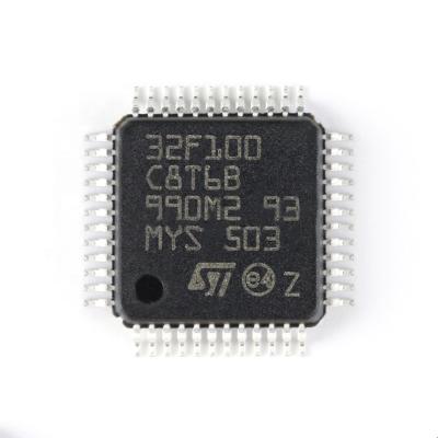 China FLASH 48LQFP STM32F1 STM32F100 STM32F100C8T6B de IC MCU 32BIT 64KB do circuito integrado do microcontrolador à venda
