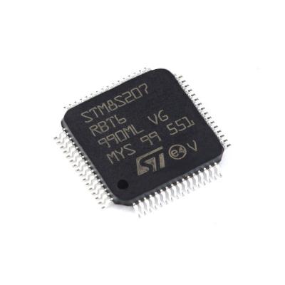 Cina Nuovo e dei rifornimenti di IC MCU 8BIT 128KB FLASH elettrico originale 64LQFP STM STM8S207RBT6 di Chuangyunxinyuan in vendita
