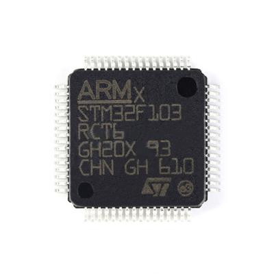 Cina Nel FLASH di riserva 64LQFP STM32F103RCT6 del microcontroller MCU 32BIT 256KB del BRACCIO di CI Chip Mcu in vendita